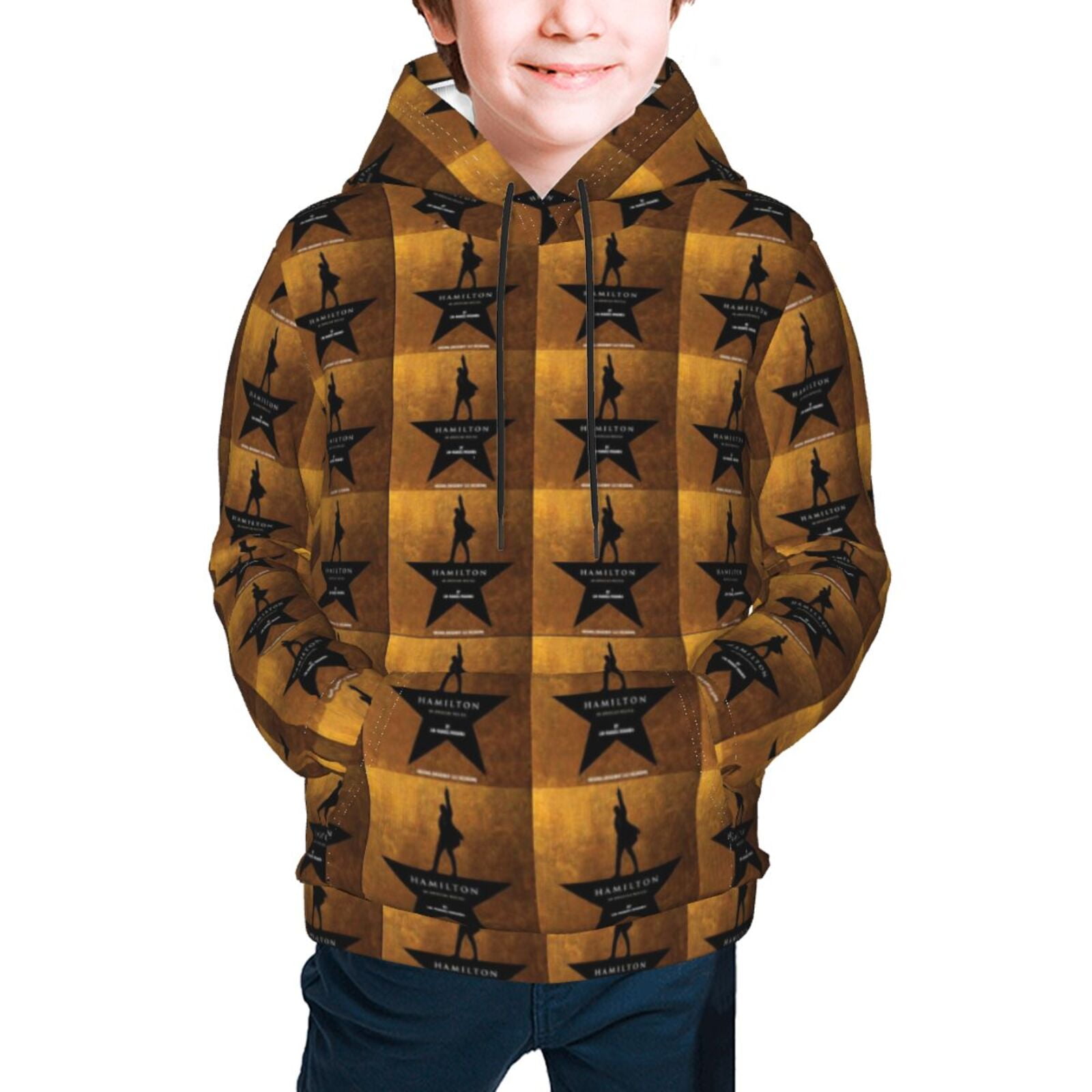 Boys Girls Hamilton The Musical Hoodie 3D Print Pullover Hooded Long ...