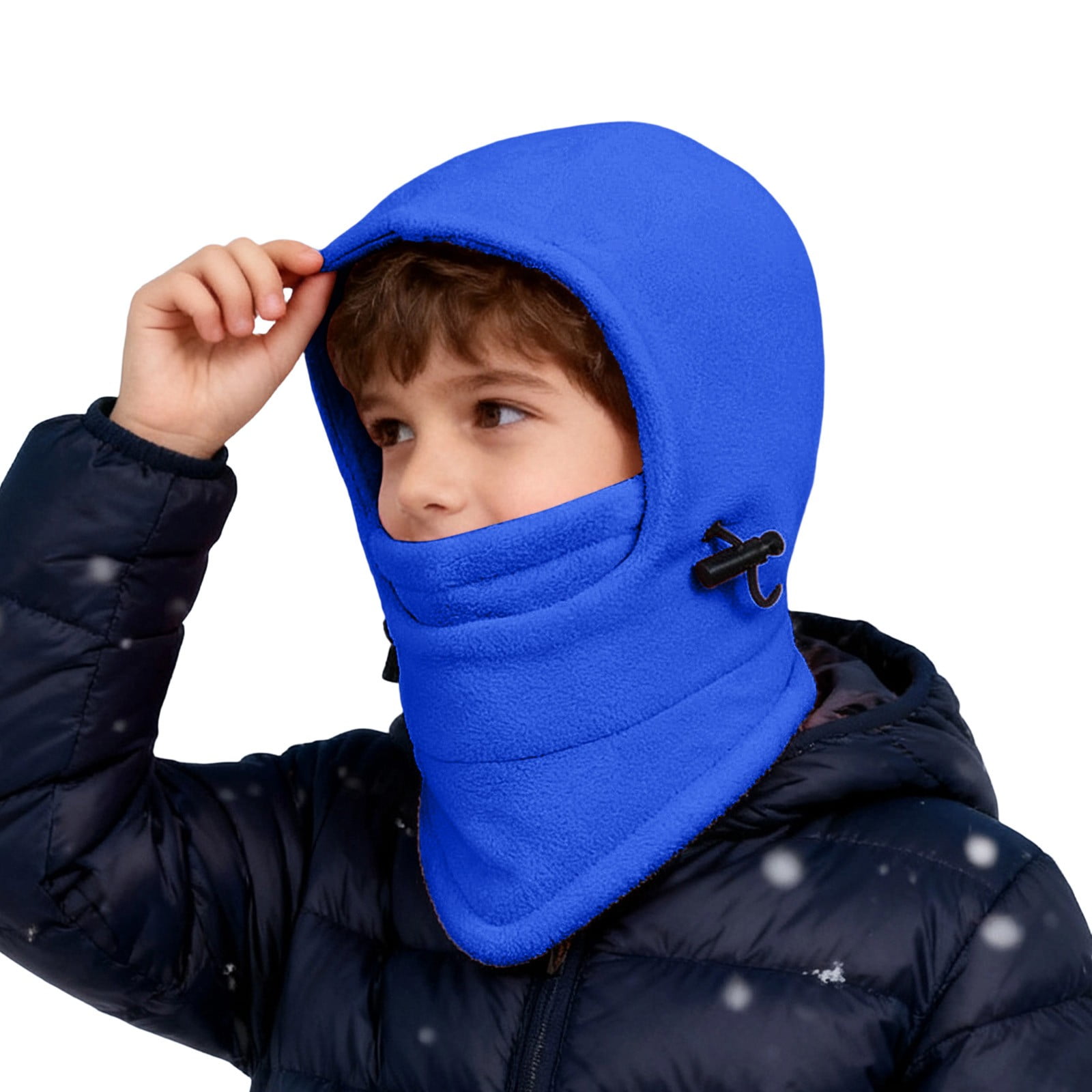 Boys Girls Hat Winter Face Windproof Cold Weather Lined Thermal Hood ...