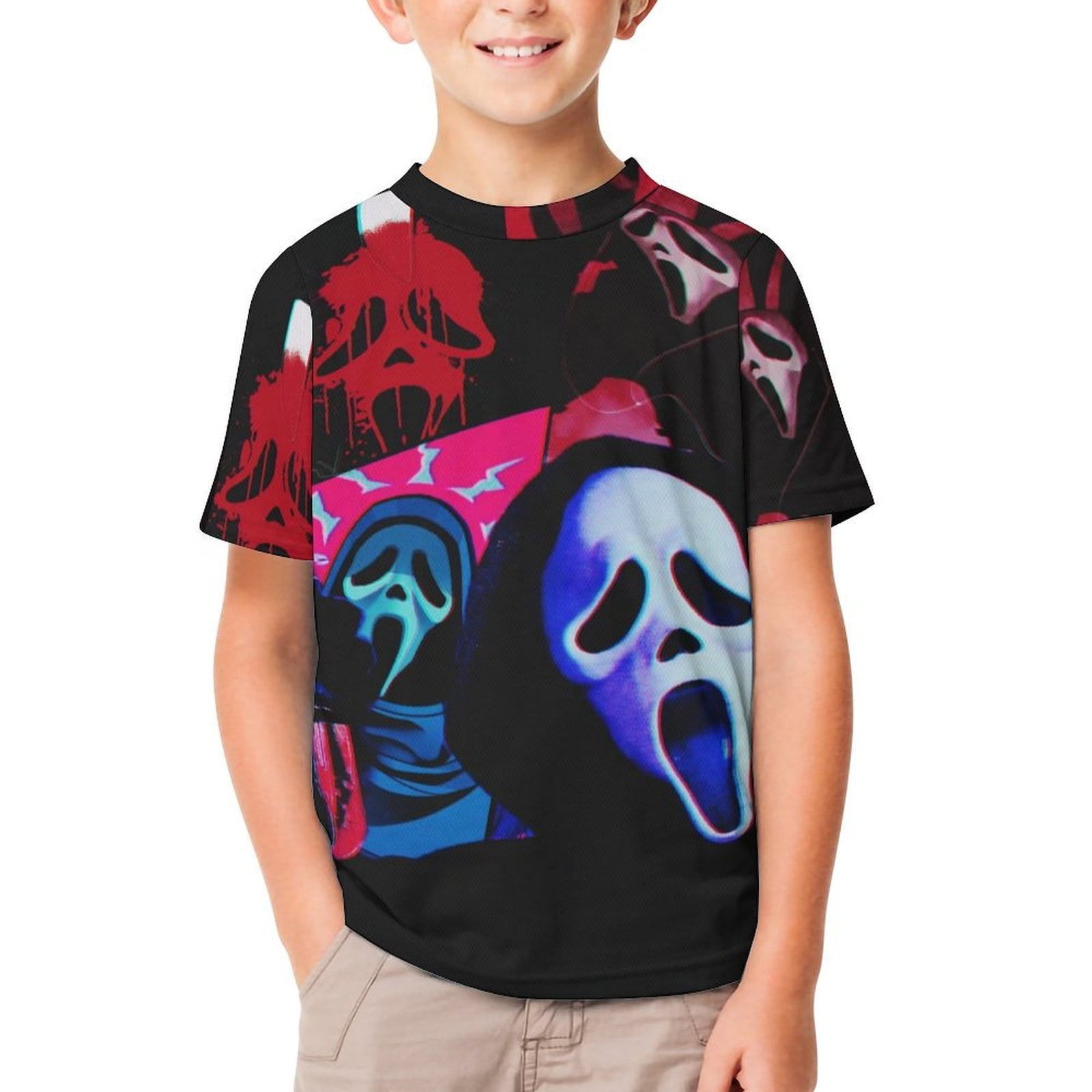 Boys Girls Horror Movie Scre-am0 T-Shirts 3D Graphic Shirts Kids Youth ...