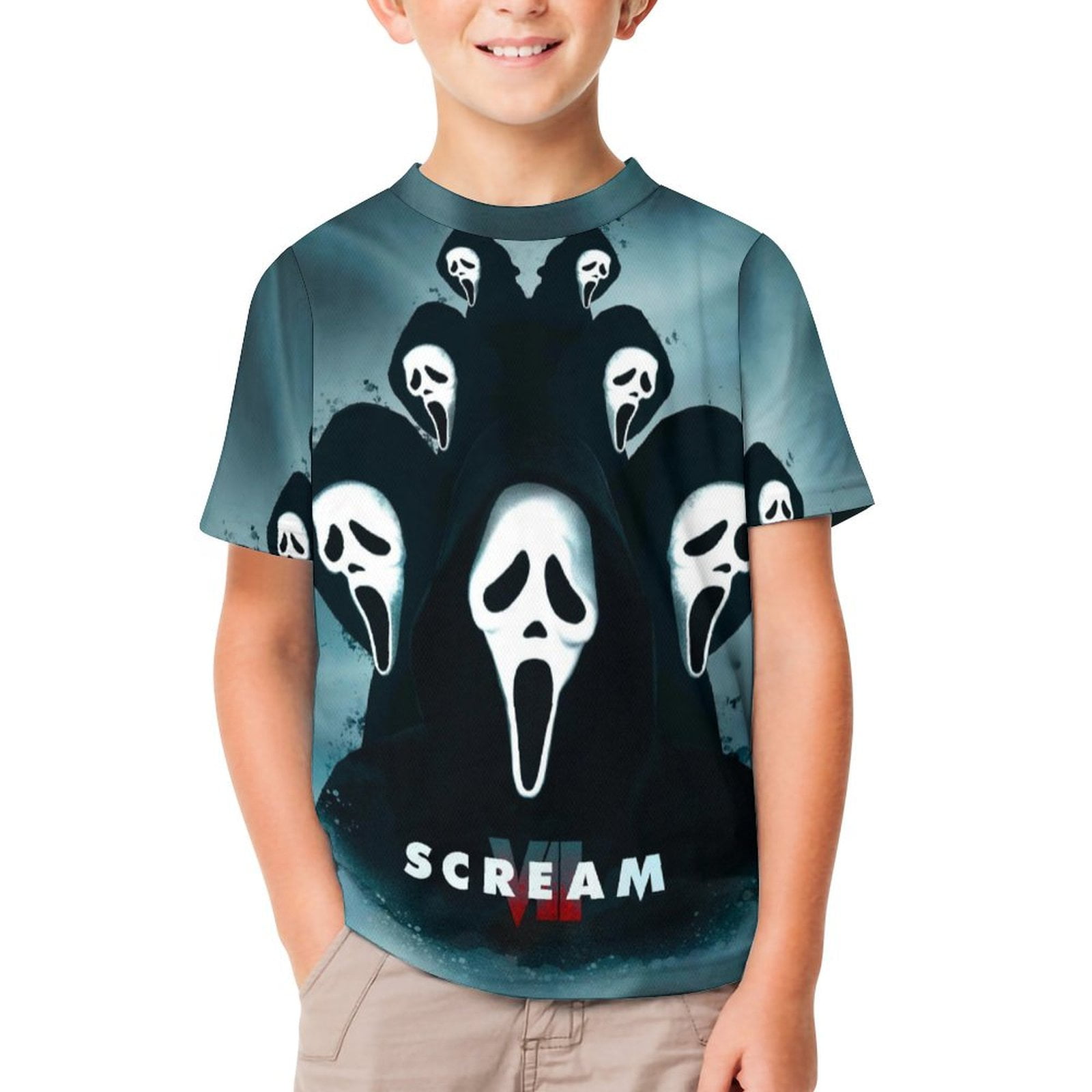 Boys Girls Horror Movie Scre-am0 T-Shirts 3D Graphic Shirts Kids Youth ...