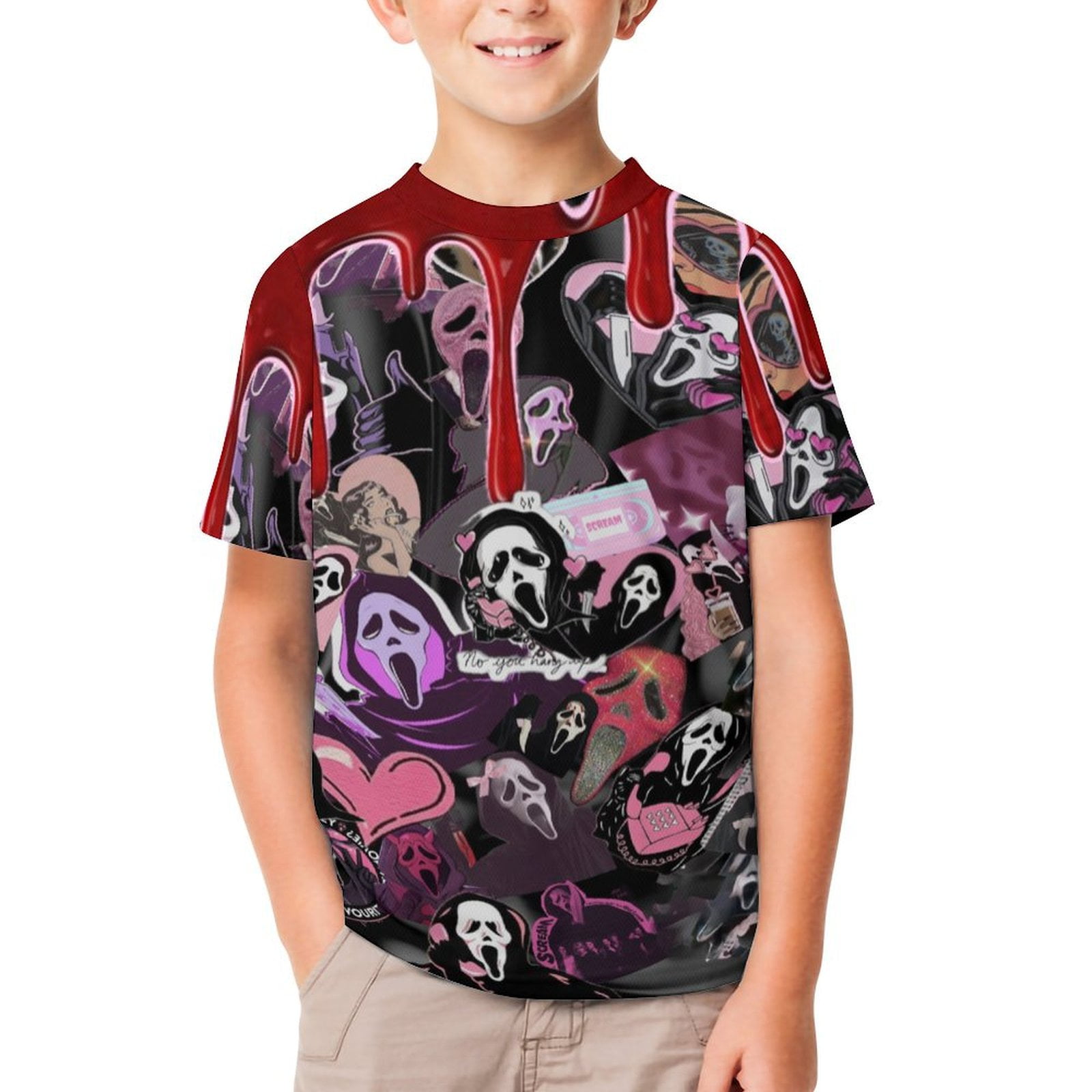 Boys Girls Horror Movie Scre-am0 T-Shirts 3D Graphic Shirts Kids Youth ...