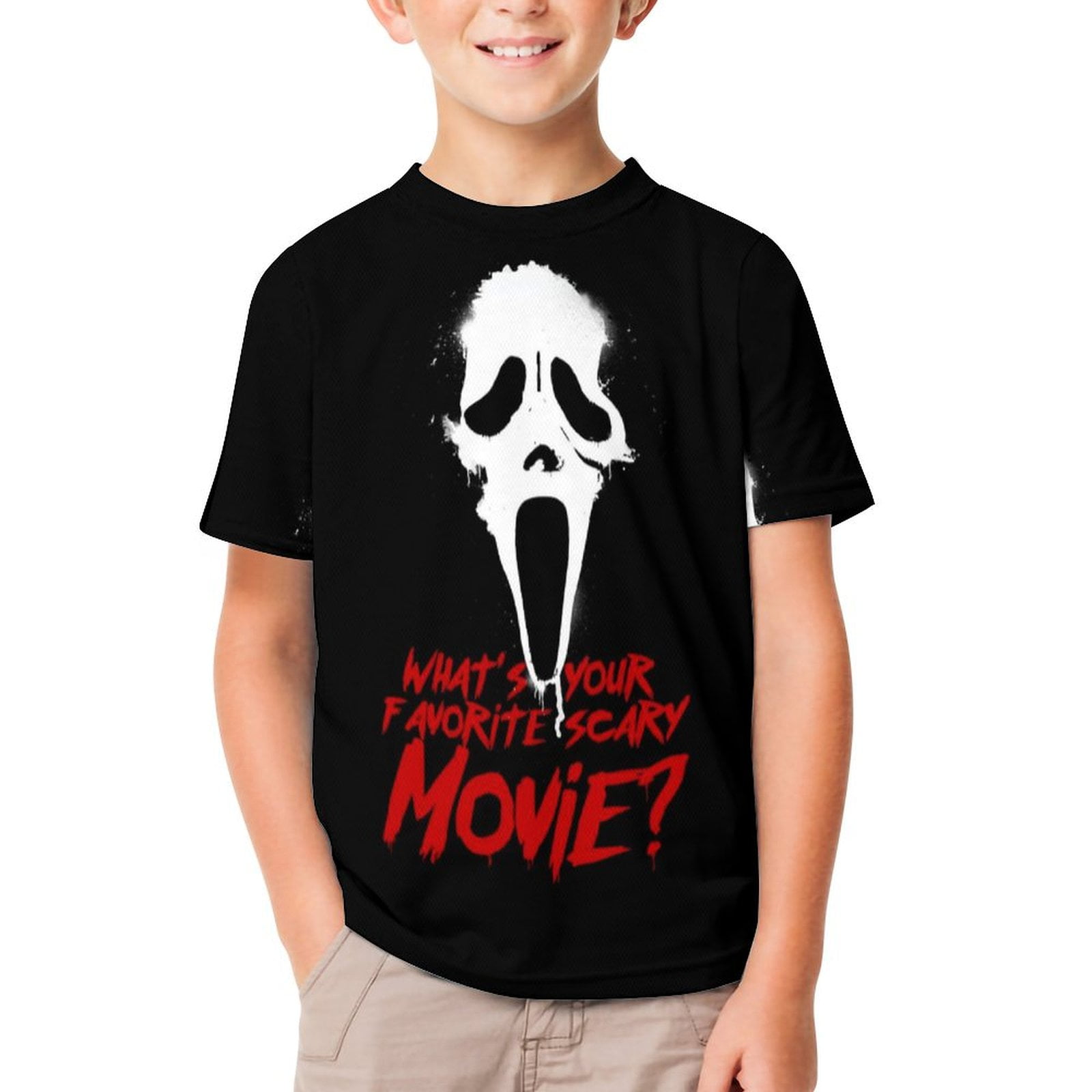 Boys Girls Horror Movie Scre-am0 T-Shirts 3D Graphic Shirts Kids Youth ...