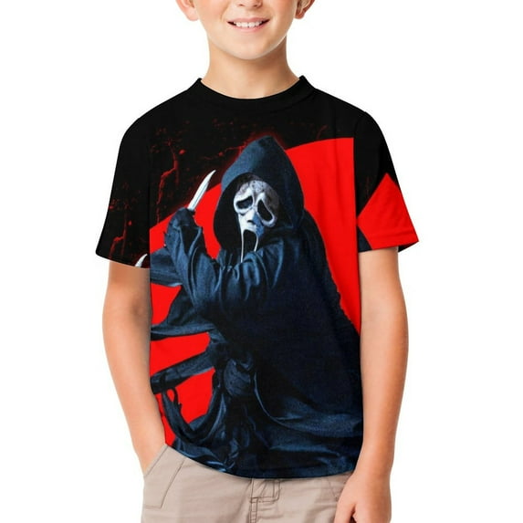 Boys Girls Horror Movie Scre-am0 T-Shirts 3D Graphic Shirts Kids Youth ...