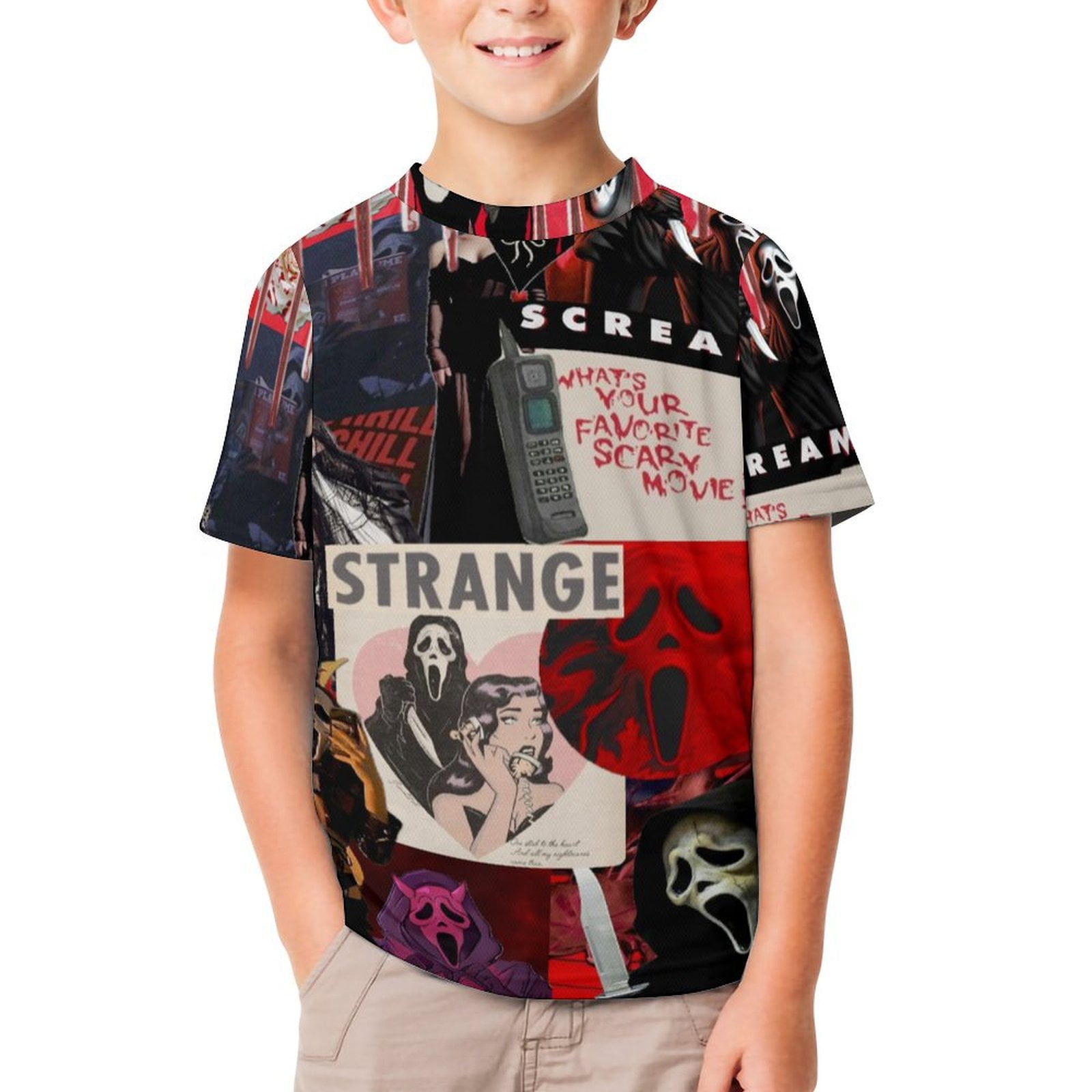 Boys Girls Horror Movie Scre-am0 T-Shirts 3D Graphic Shirts Kids Youth ...