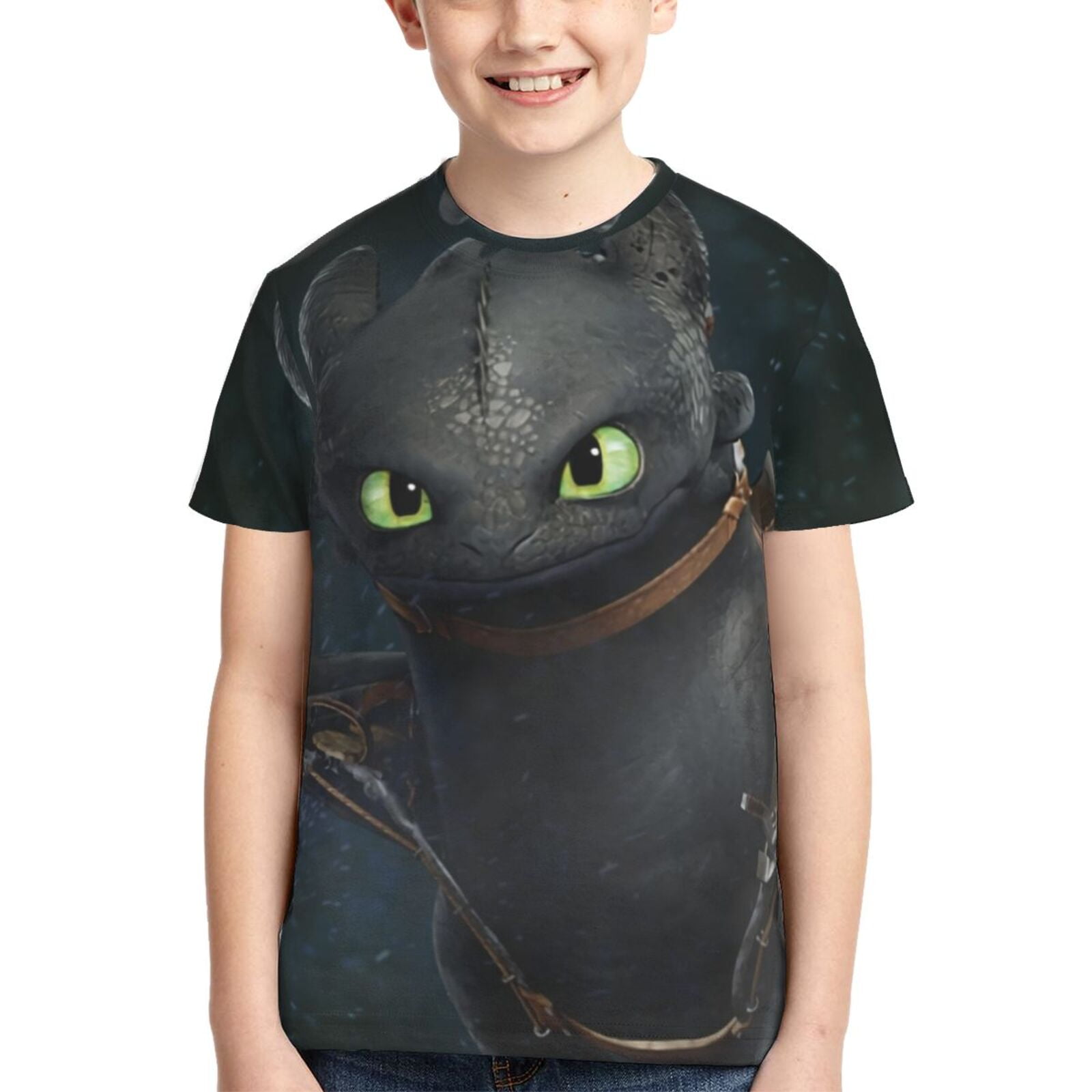 Boys Girls How To Train Your Dragon Toothless T-Shirts 3D Printed ...