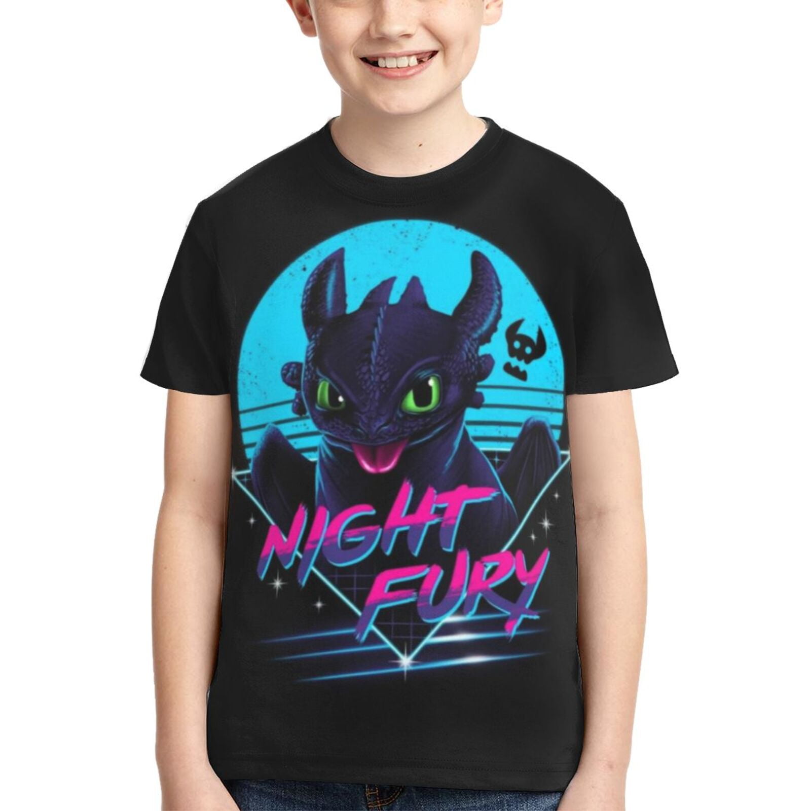 Boys Girls How To Train Your Dragon Toothless T-Shirts 3D Printed ...