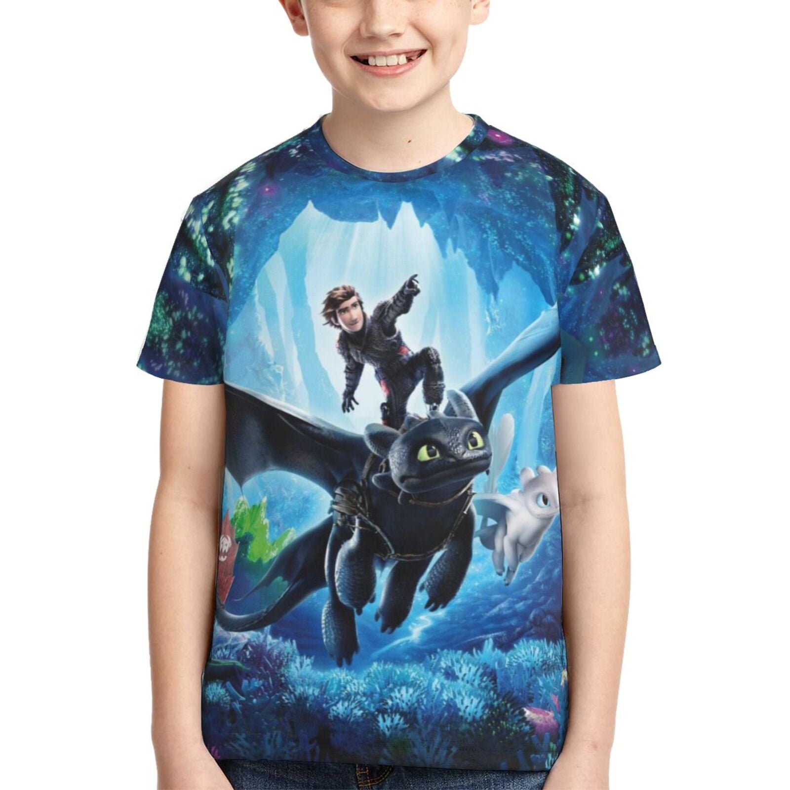 Boys Girls How To Train Your Dragon Toothless T-Shirts 3D Printed ...