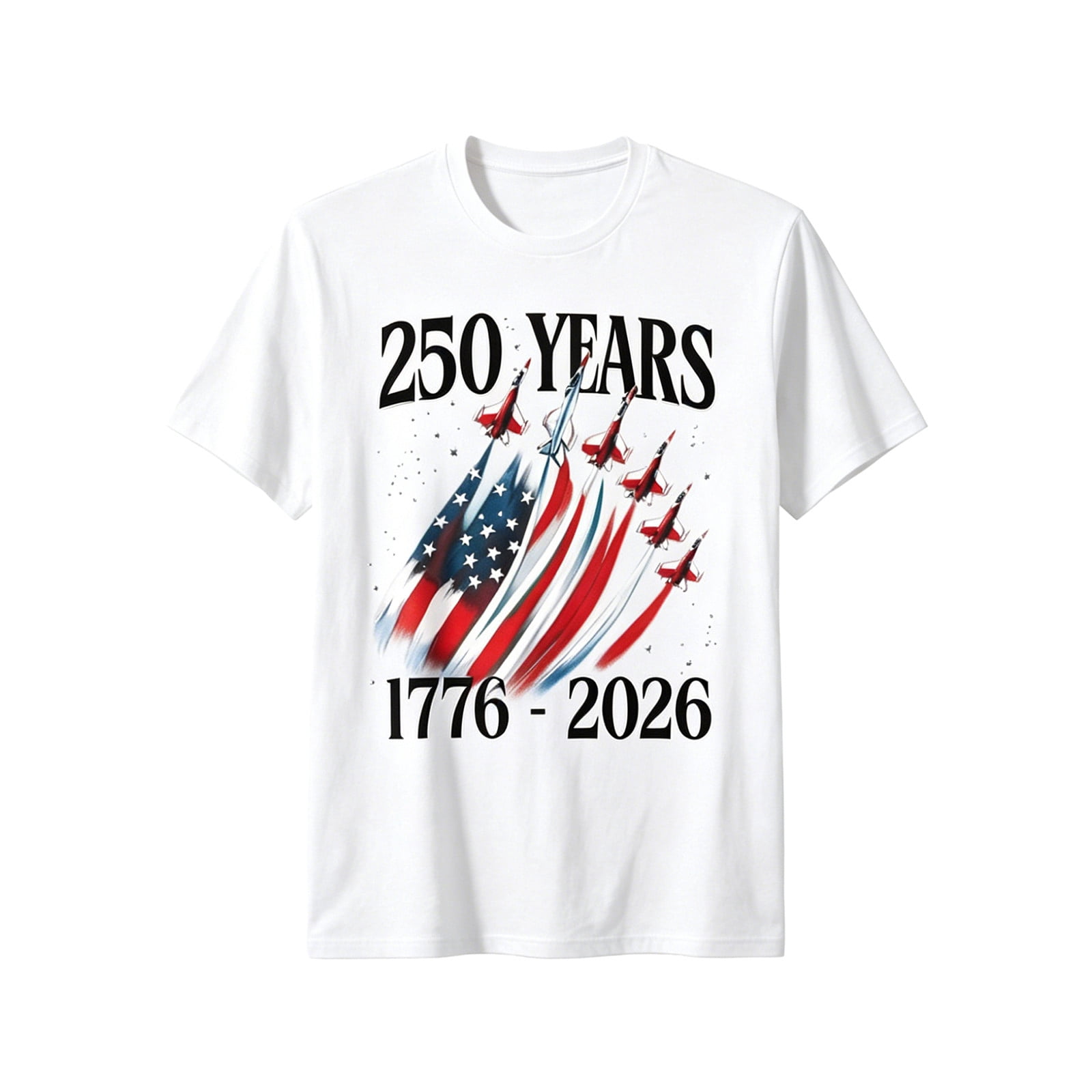 Boys Girls Independence Day Patriotic Star Print Casual Tee for Kids ...