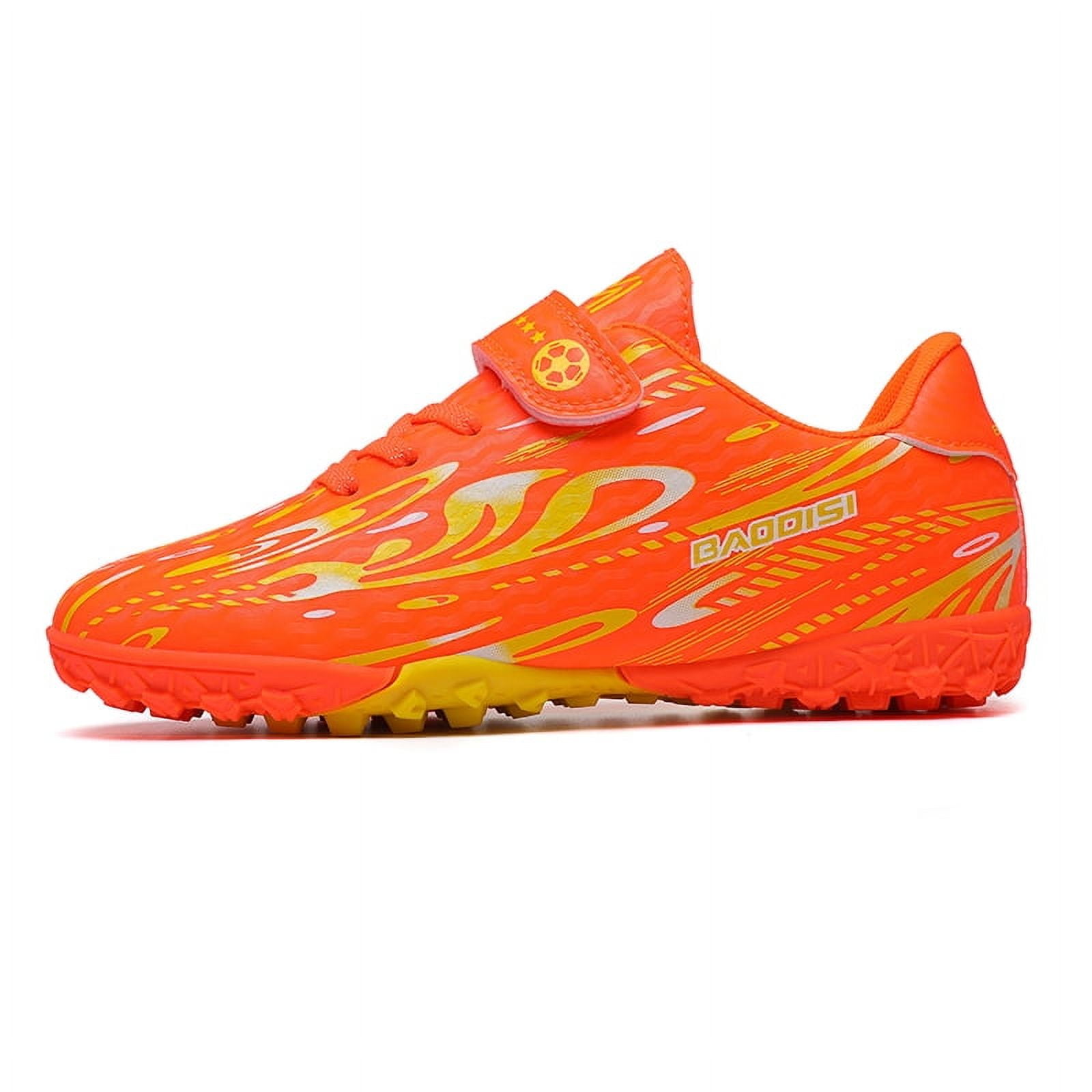 Boys Girls Indoor Turf Soccer Cleats Lace Up Athletic Youth Futsal ...