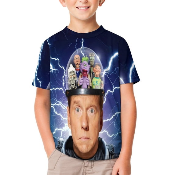 Boys Girls Jeff Retro Dun-haw T-Shirt Crewneck Short Sleeve Tee Shirt ...