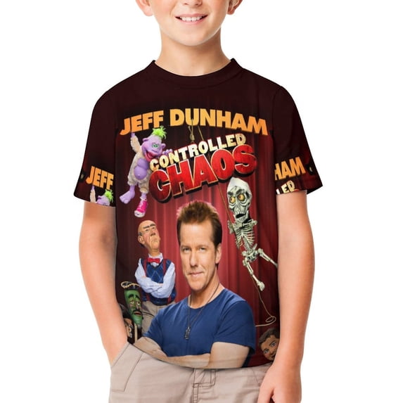 Boys Girls Jeff Retro Dun-haw T-Shirt Crewneck Short Sleeve Tee Shirt ...