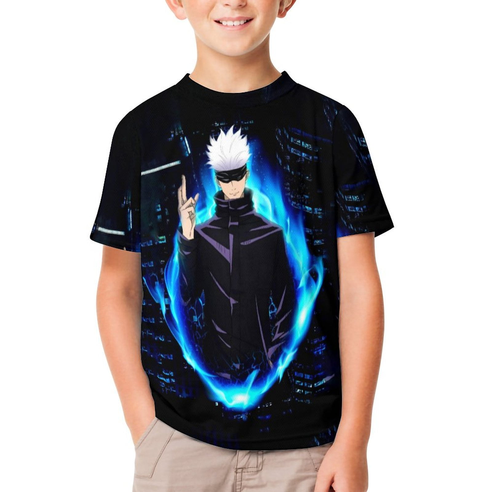 Boys Girls Jujutsu Anime Kaisen T-Shirts 3D Graphic Shirts Kids Youth ...