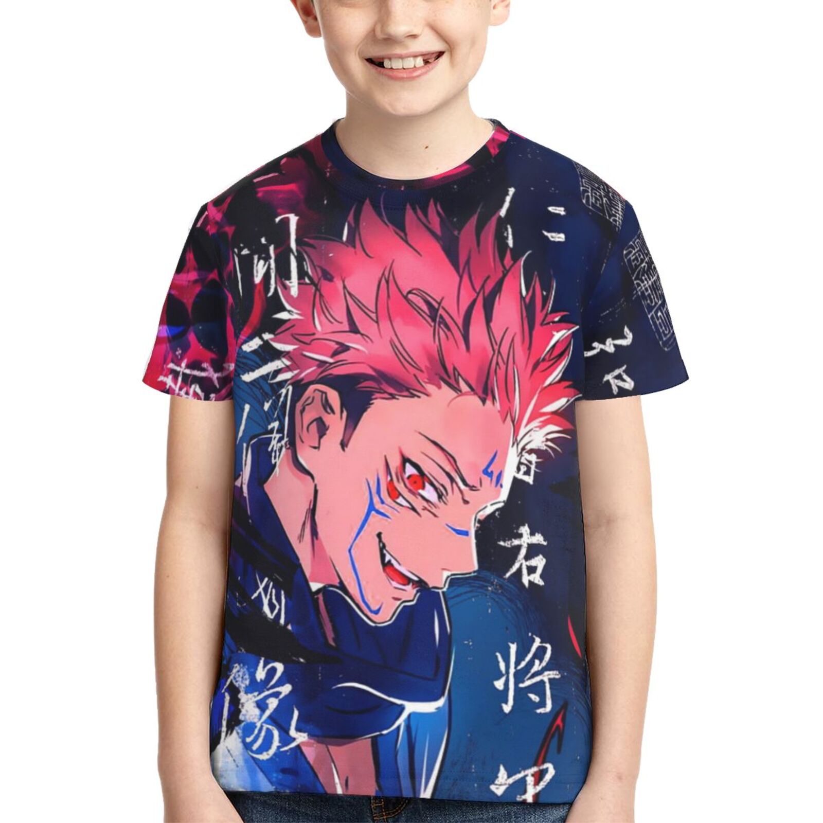 Boys Girls Jujutsu Kaisen Shirt Graphic T-Shirt Crewneck Short Sleeve ...