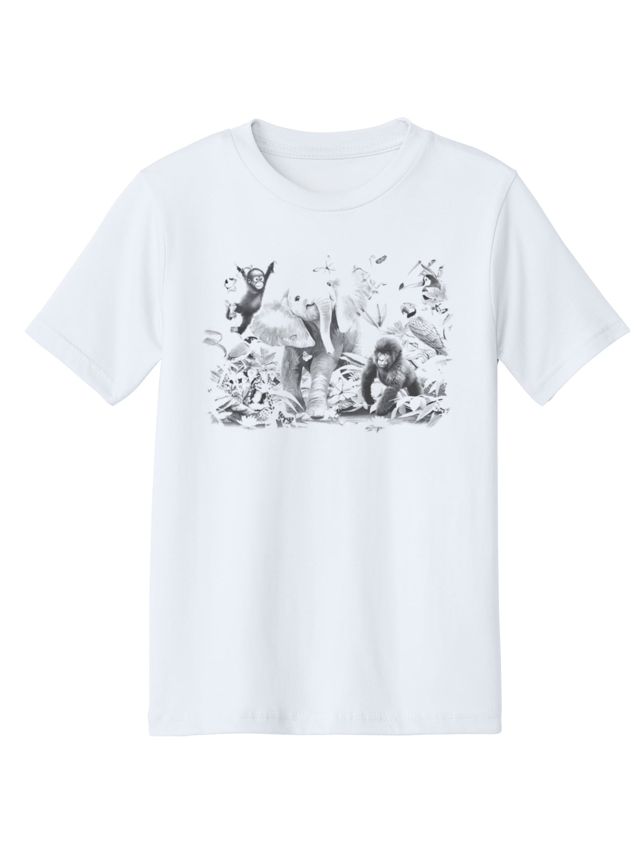 Boys Girls Jungle Solar Color Changing Shirt Sun Tee For Youth Size ...