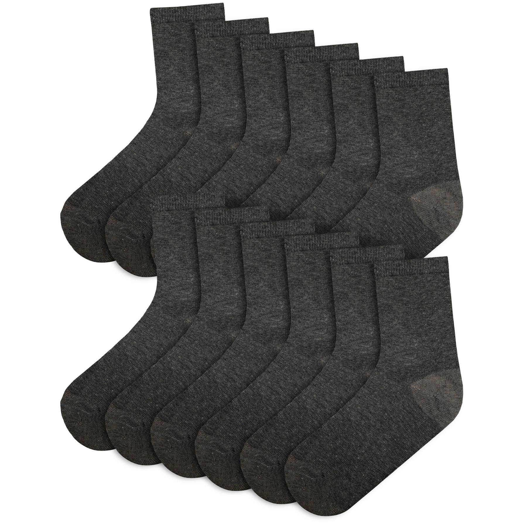 Boys Girls Kids Back to School Cotton Rich Plain Ankle School Socks ...