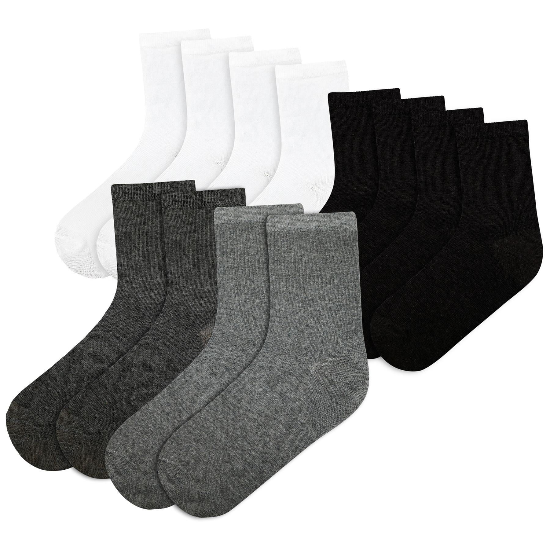 Boys Girls Kids Back to School Cotton Rich Plain Ankle School Socks ...