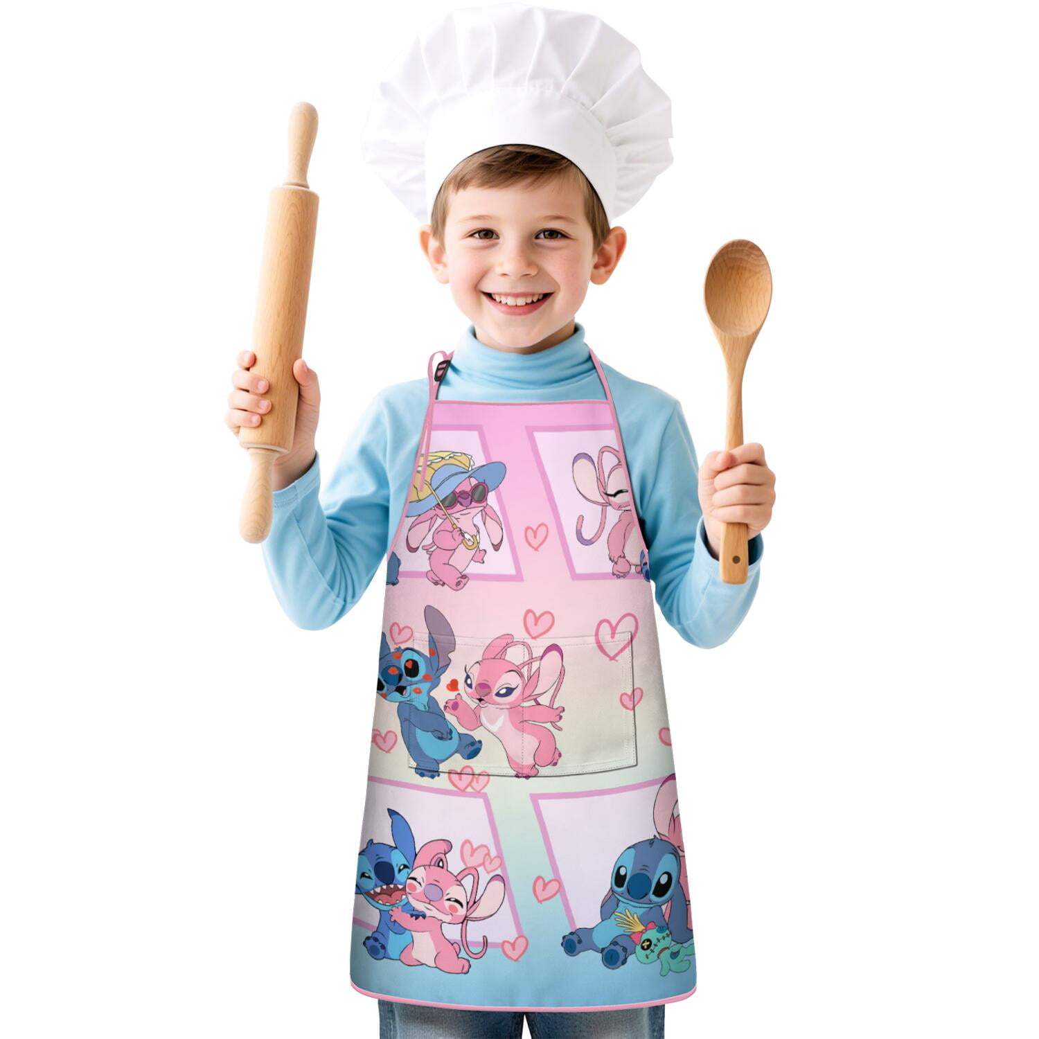 Boys Girls Kids Cartoon Apron with Pocket for Cartoon Lovers,Cartoon ...