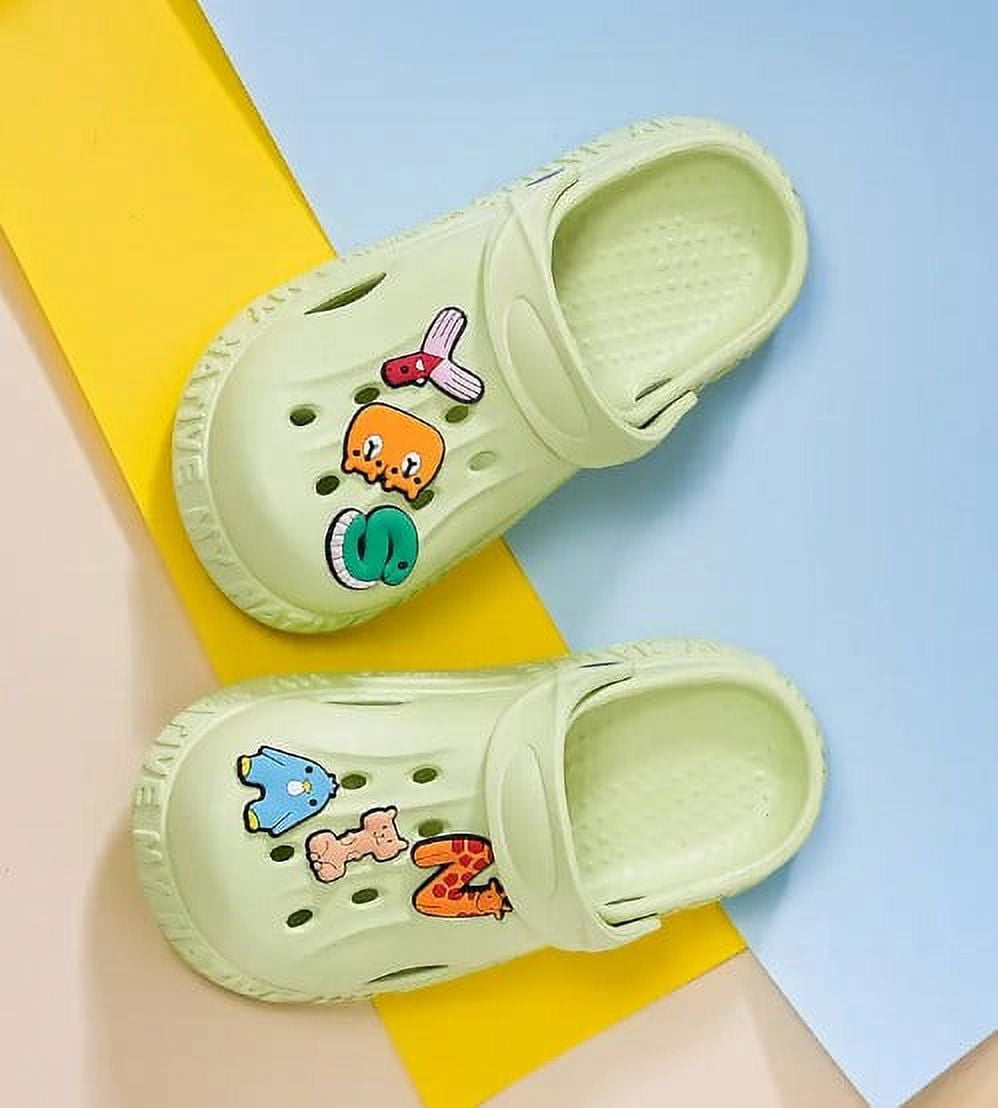 Boys Girls Kids Cute Garden Clogs Cartoon Rubber Indoor Outdoor playing ...