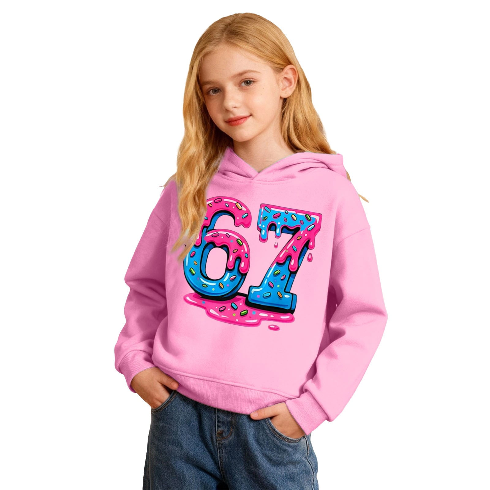 Boys Girls Kids Print Hoodie Adults Blend Sweatshirt with Graphic ...