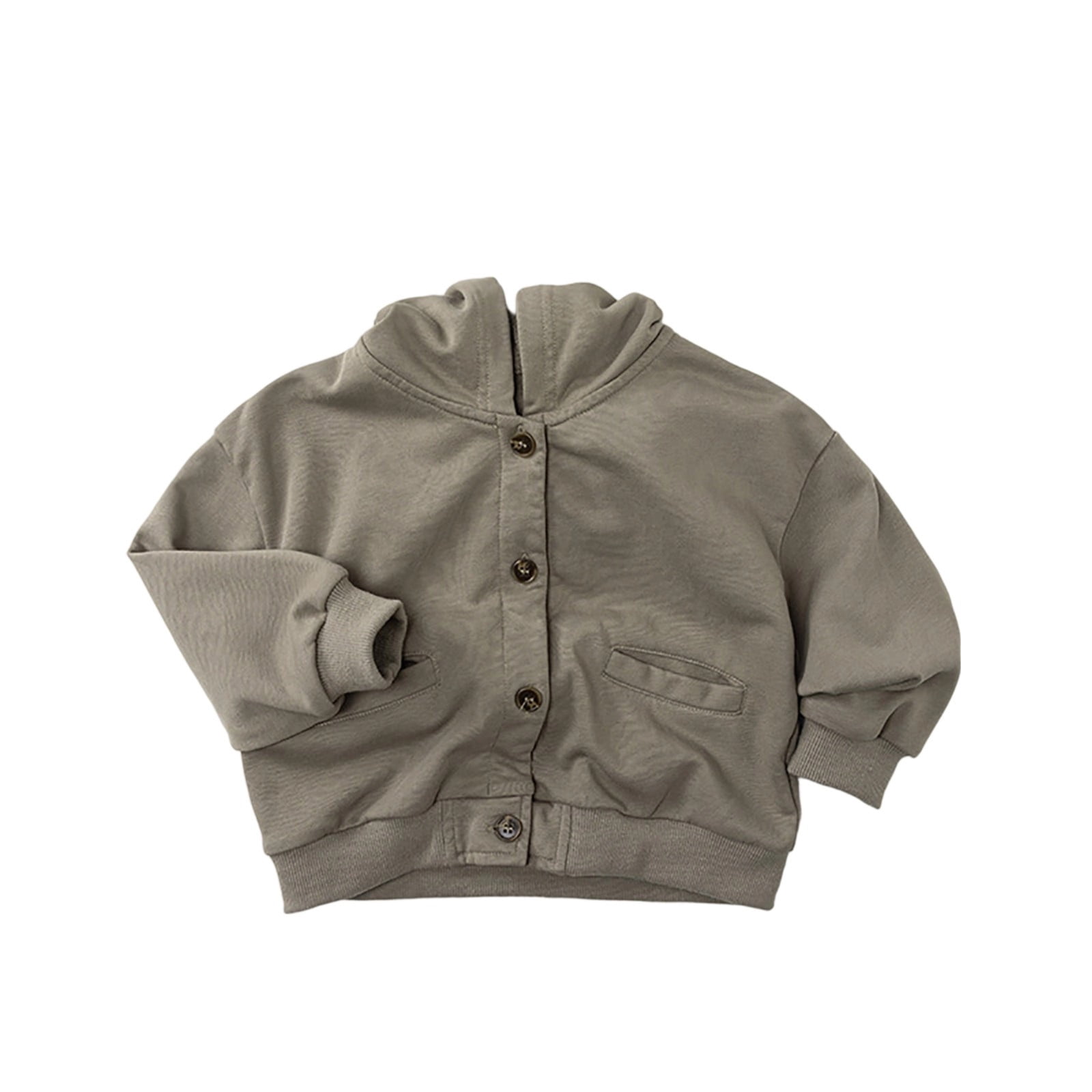 Boys Girls Knitted Coat Jacket Autumn Winter Kids Outerwear Casual Warm ...