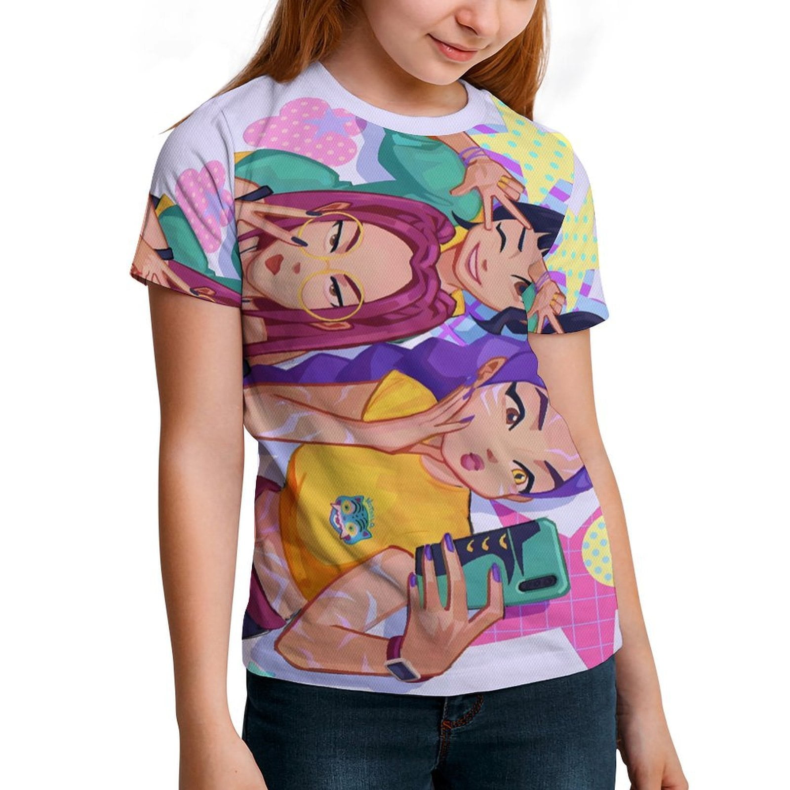 Boys Girls Kpop_HUNTR/X Graphic Printed T-Shirt Crewneck Short Sleeve ...