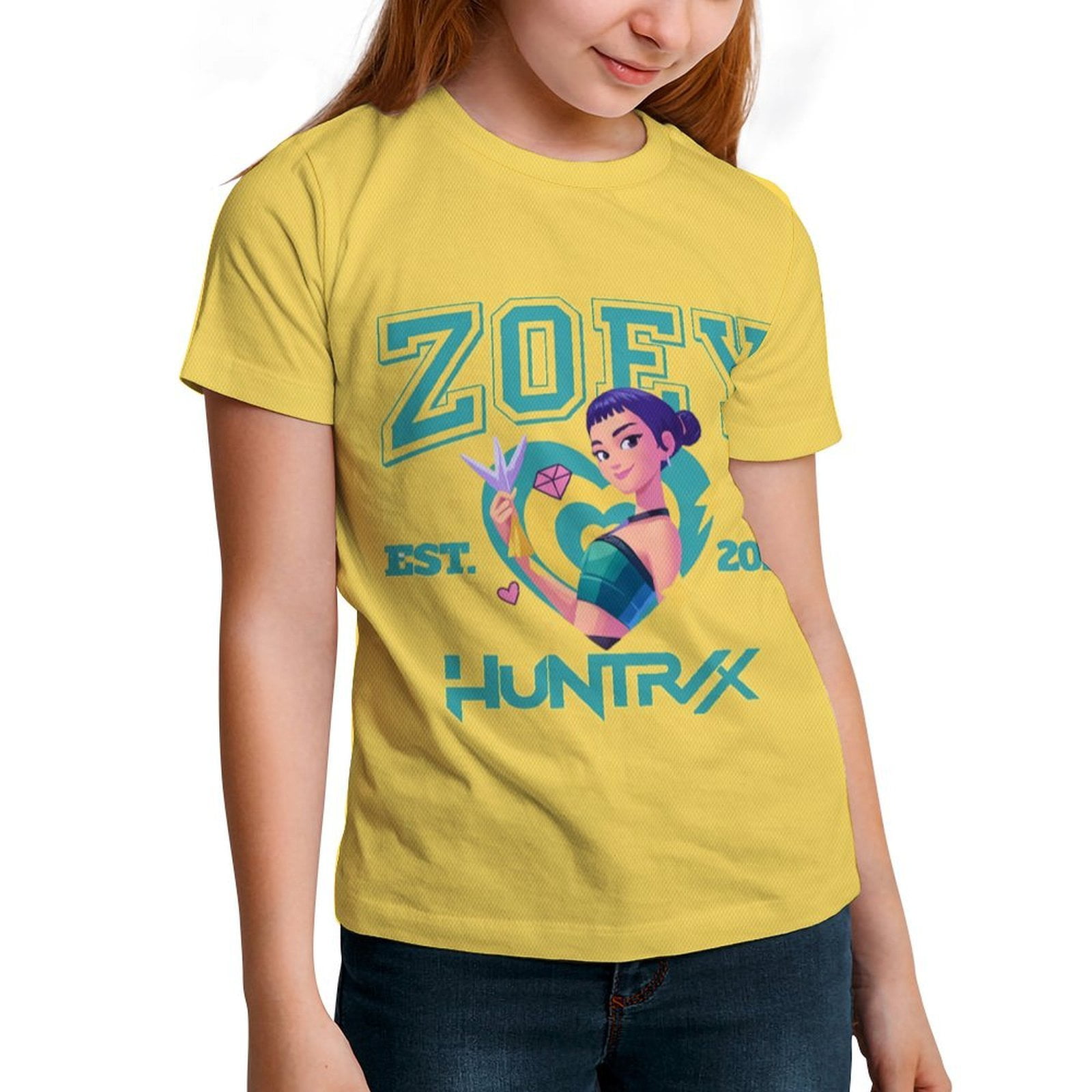 Boys Girls Kpop_HUNTR/X Graphic Printed T-Shirt Crewneck Short Sleeve ...