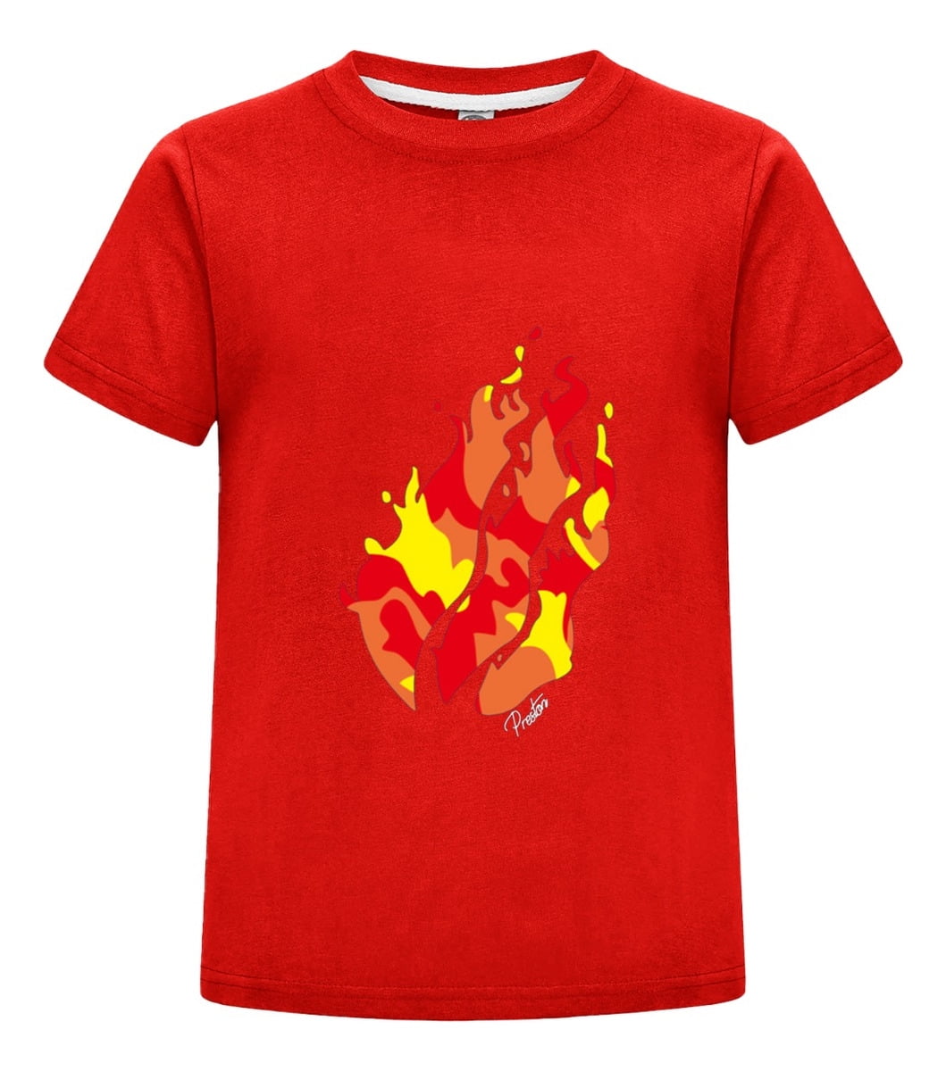 Boys & Girls Lava Flame Red Yellow Fire Scratch Tiger Claw Children ...