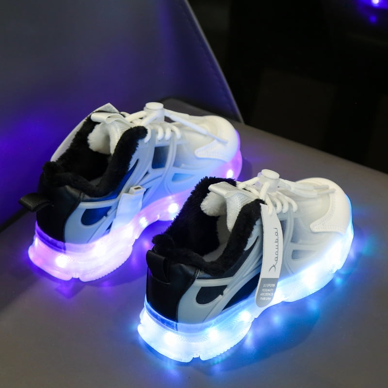 Boys Girls Light Up Shoes Lightweight Mesh Breathable Adorable GlowDash ...