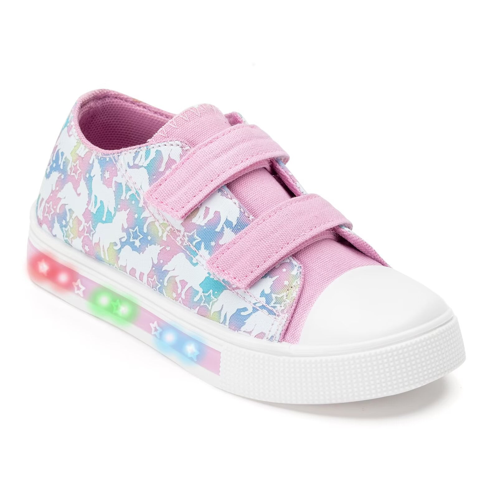 FUNCOO PLUS Kids Light Up Sneakers, Size 7, Toddler Canvas Shoes ...