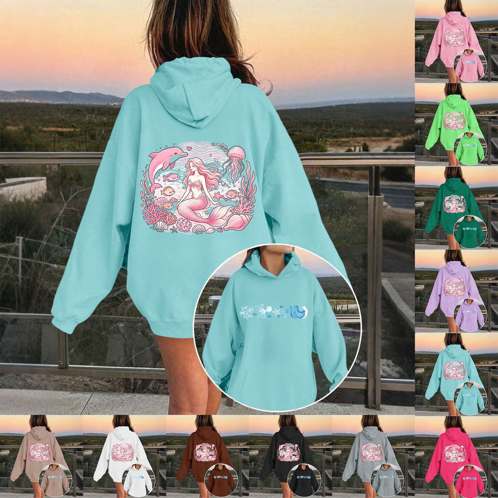 Boys Girls Long Sleeve T Shirts Playful Kids Hooded Sweatshirt Graphic ...