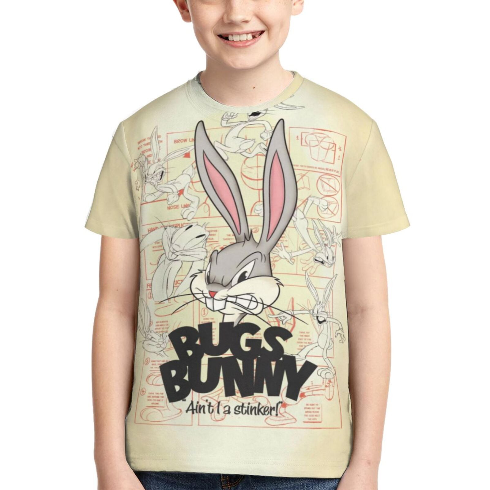 Boys Girls Loo-Ney,Toon T-Shirts 3d Printed Novelty Short Sleeve Shirts ...