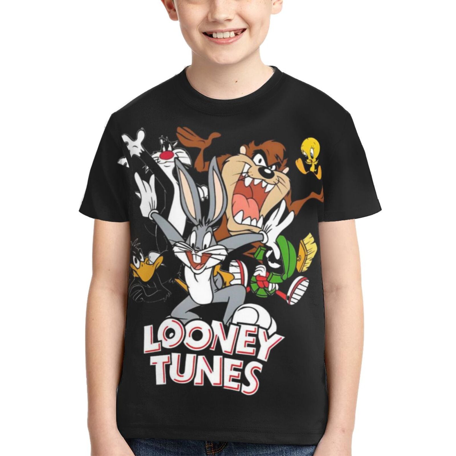 Boys Girls Loo-Ney,Toon T-Shirts 3d Printed Novelty Short Sleeve Shirts ...