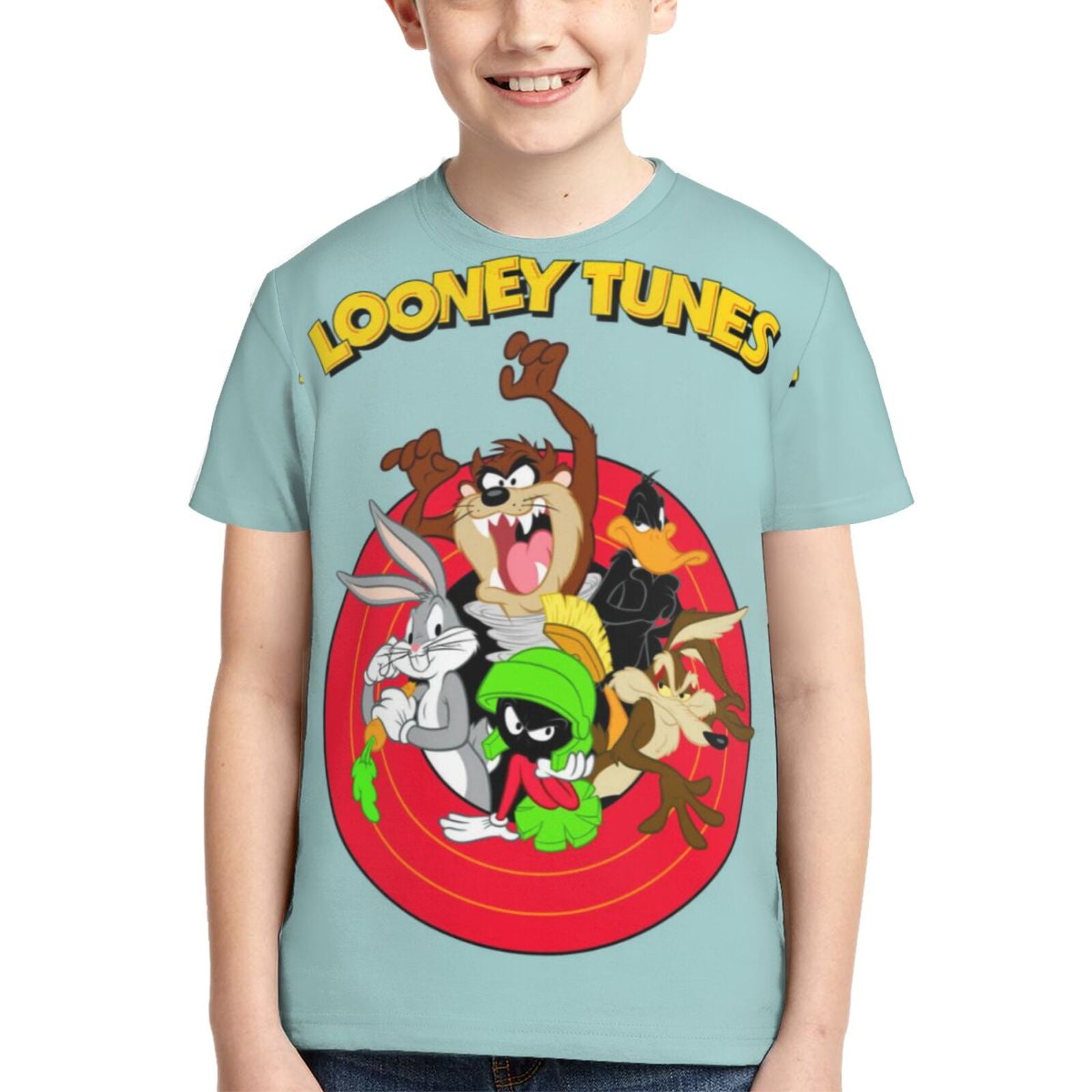 Boys Girls Loo-Ney,Toon T-Shirts 3d Printed Novelty Short Sleeve Shirts ...