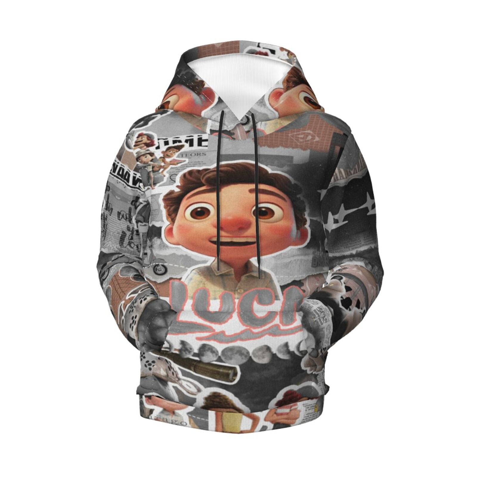 Boys Girls Luc Pullover Hoodies 3D Print Novelty Colorful Kids Hoodie ...