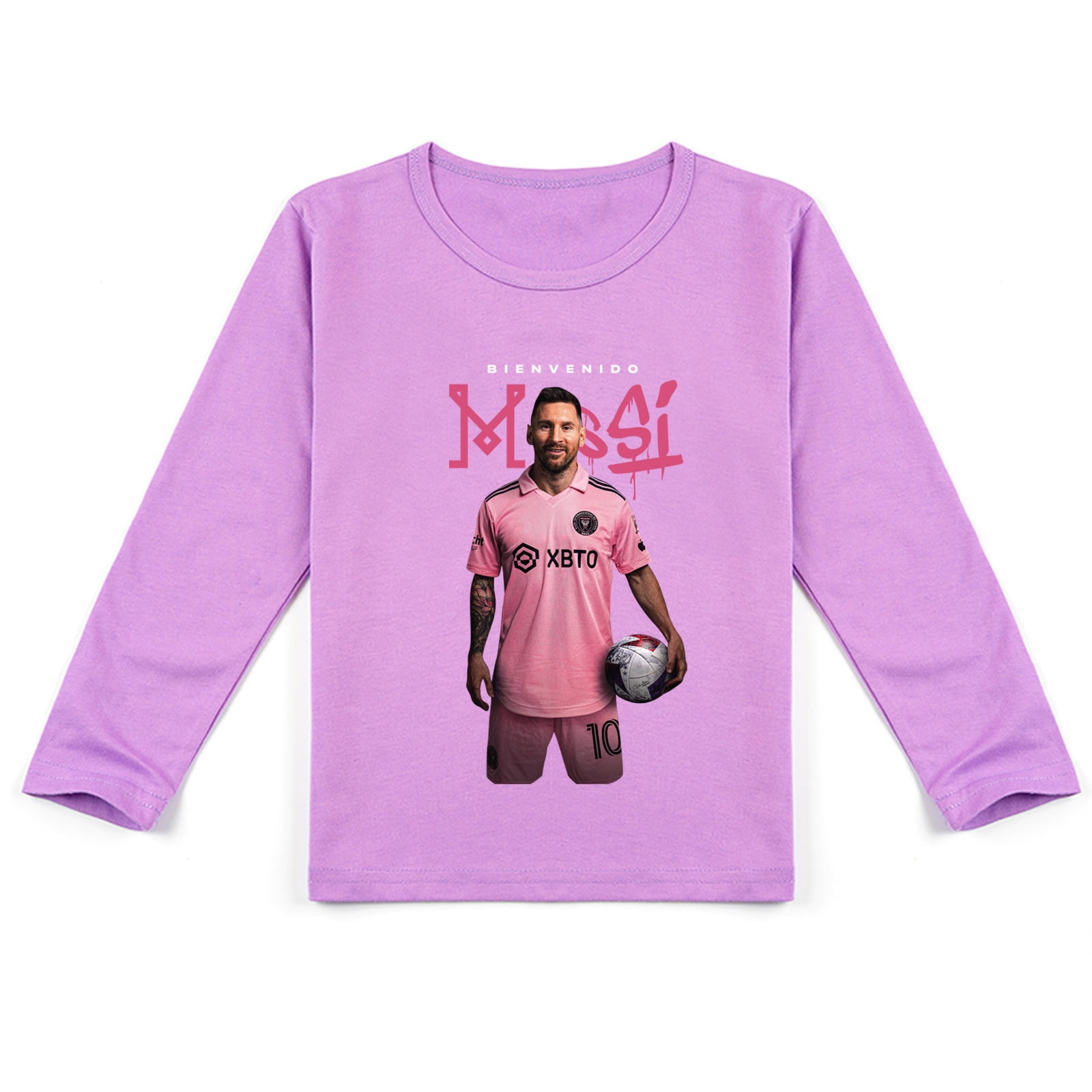 Boys & Girls Messic Comfy Long Sleeve Tee with Cool Print, Ideal for ...