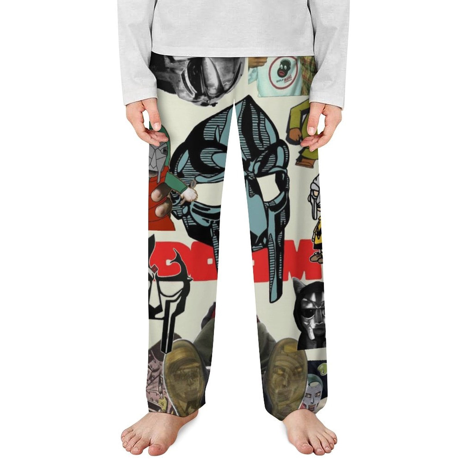 Boys Girls Mf Doom Pajama Pants Cartoon Casual Lounge PJ Bottoms with ...
