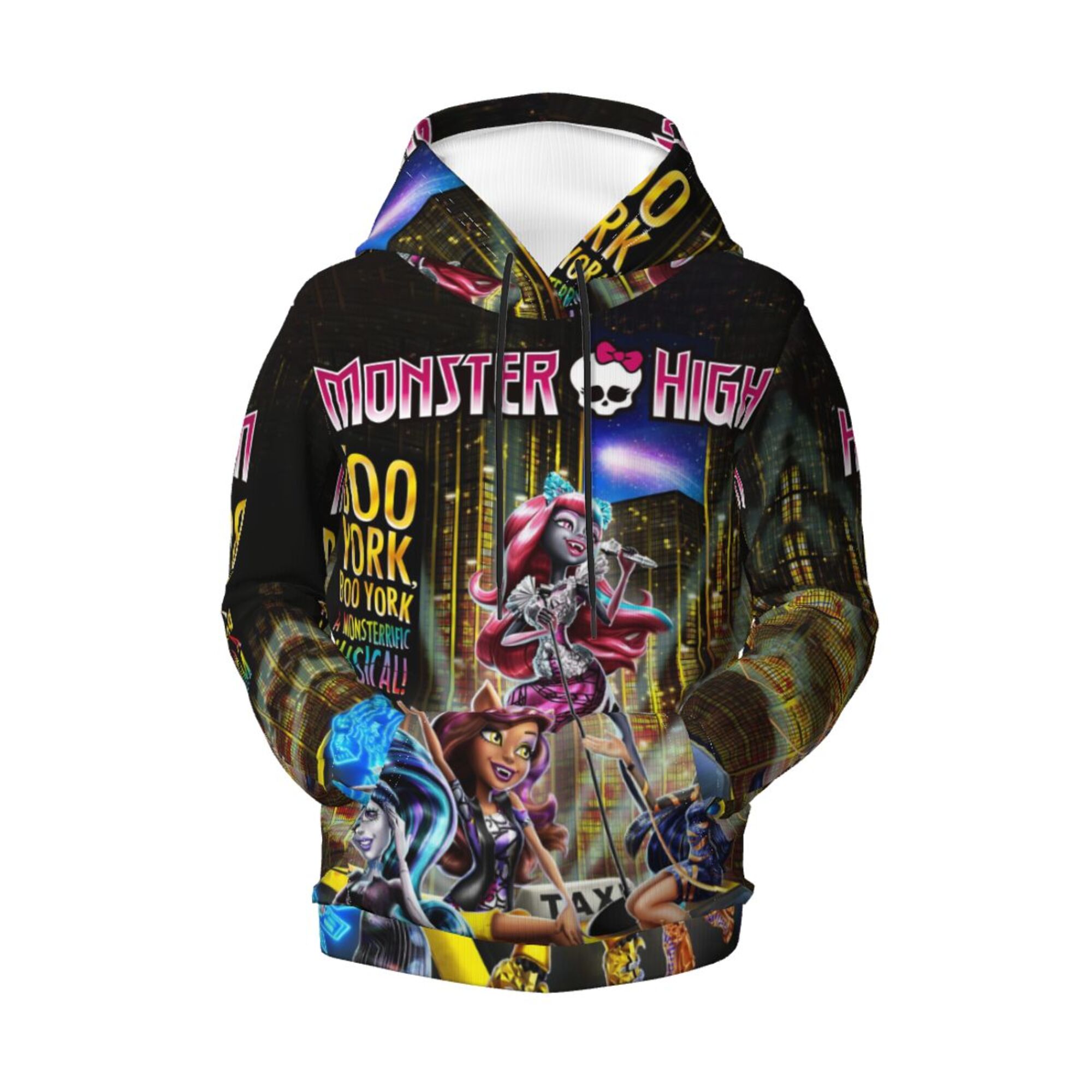 Boys Girls Mon-Ster High Hoodie 3d Printed Cartoon Anime Long Sleeve ...