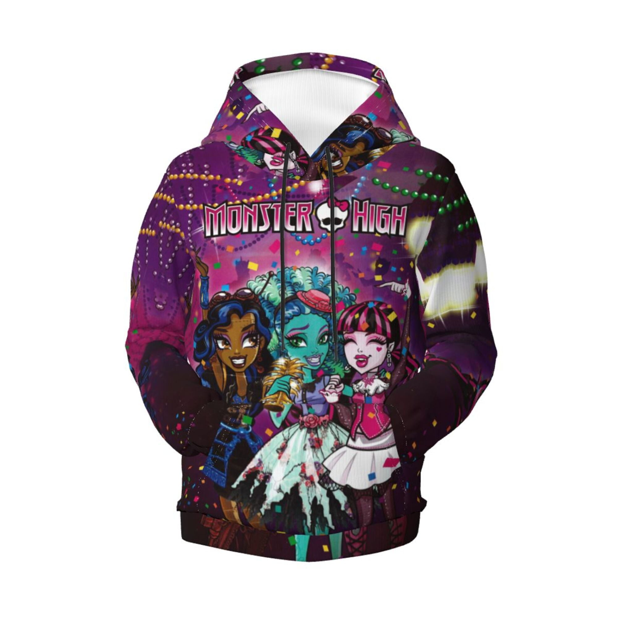 Boys Girls Mon-Ster High Hoodie 3d Printed Cartoon Anime Long Sleeve ...