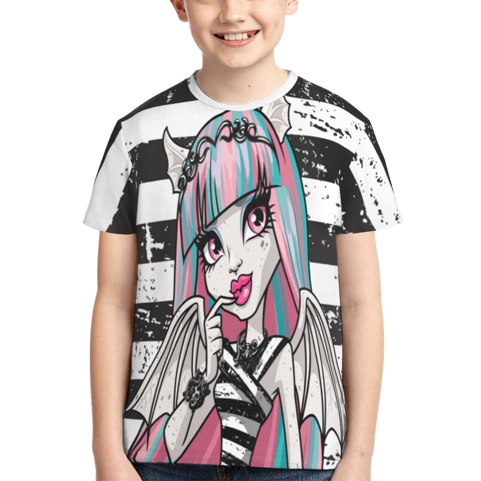 Boys Girls Mon-Ster High T-Shirts 3d Printed Novelty Short Sleeve ...