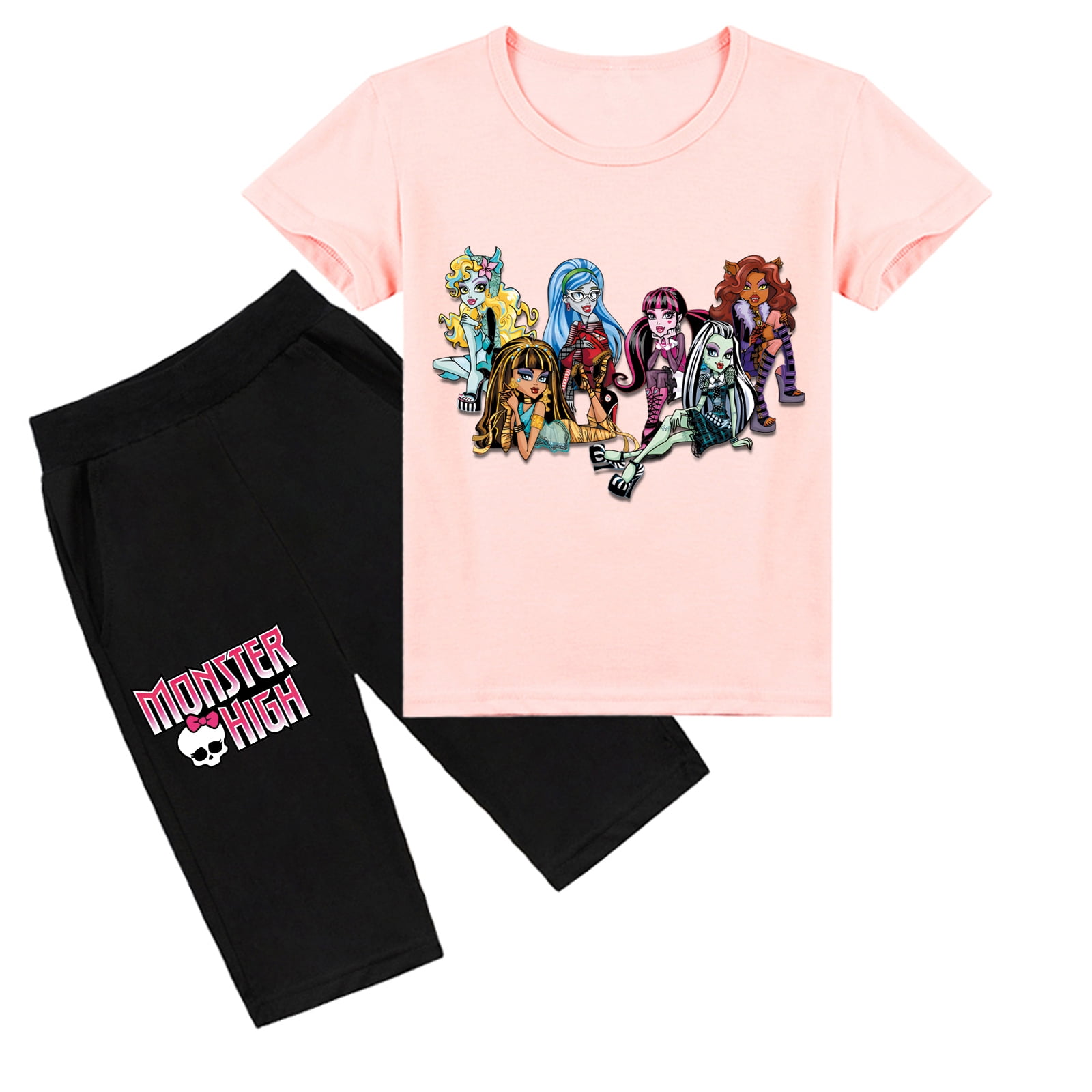 Boys & Girls' Monster High Crew Neck Cotton Short Sleeve T-shirt and ...