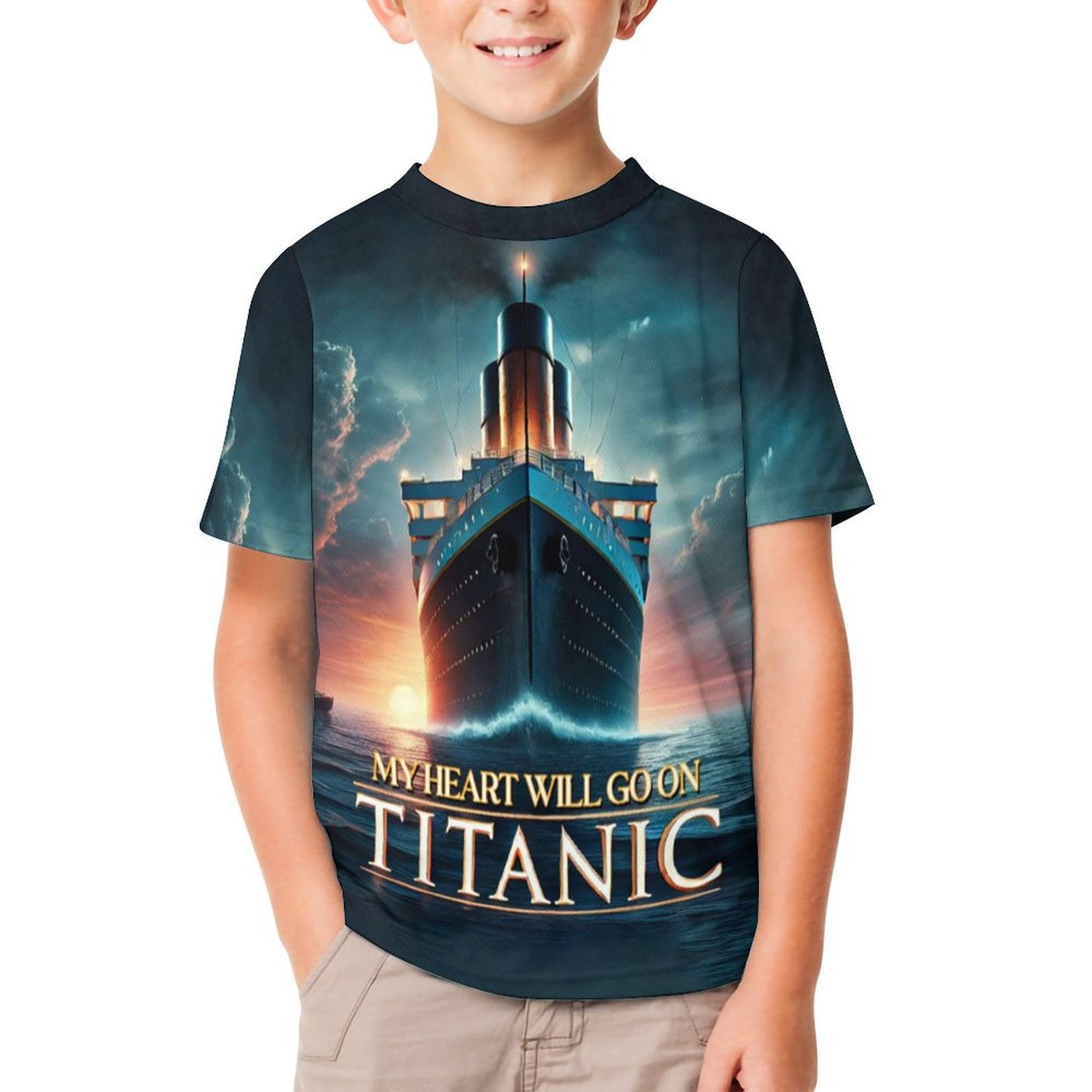 Boys Girls Movie Tita-ni0 T-Shirts 3D Graphic Shirts Kids Youth Short ...