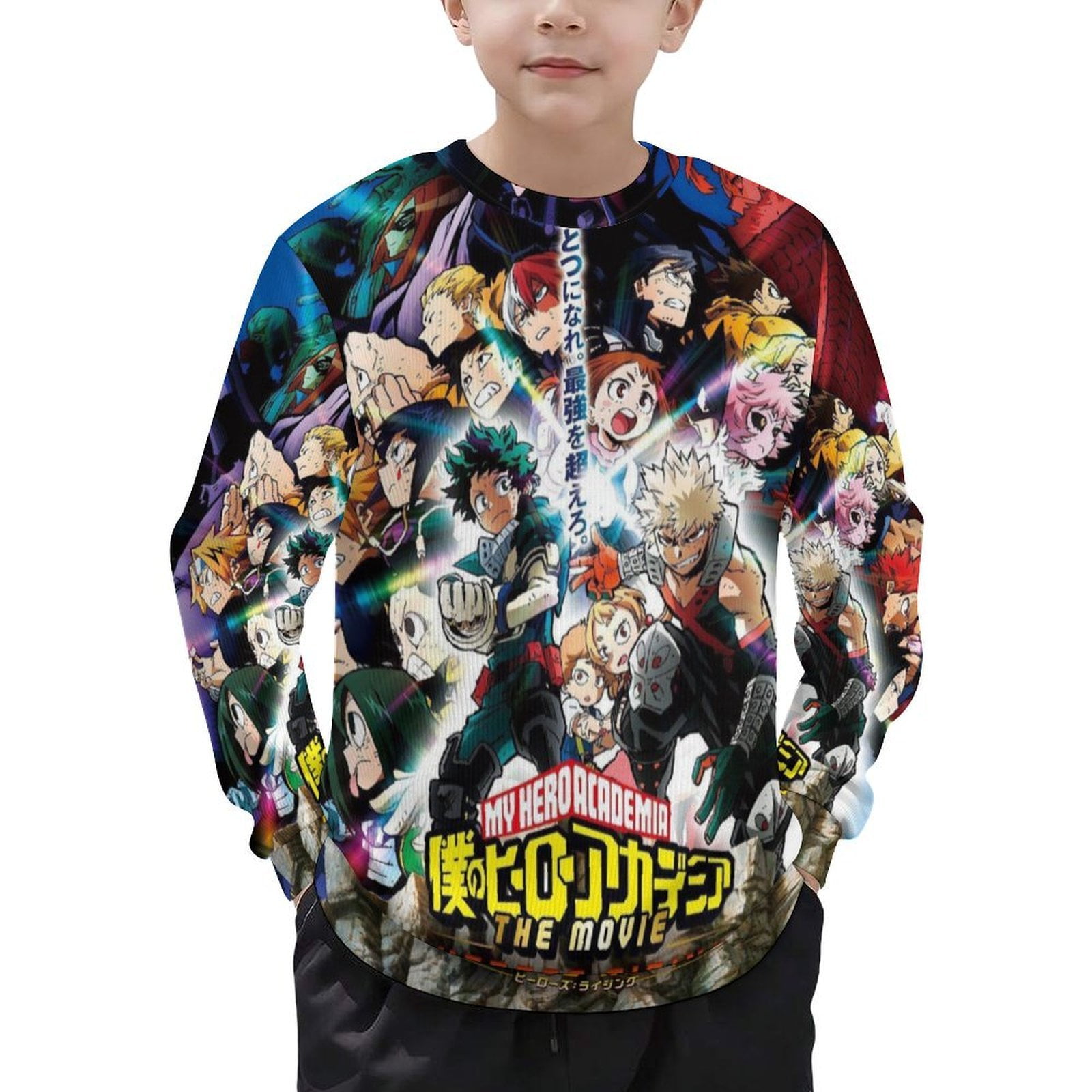 Boys Girls My Hero Acade-,mi Sweater Kids 3D Printed Pullover Jumpers ...