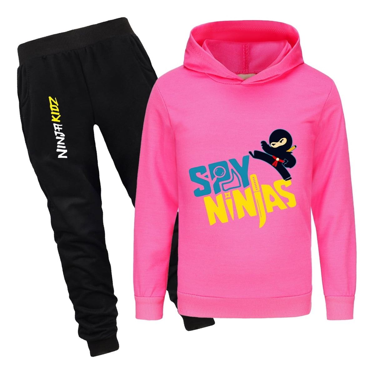 Boys Girls Ninja Kidz Set – 2-Piece Hoodie and Sweatpants for Kids ...