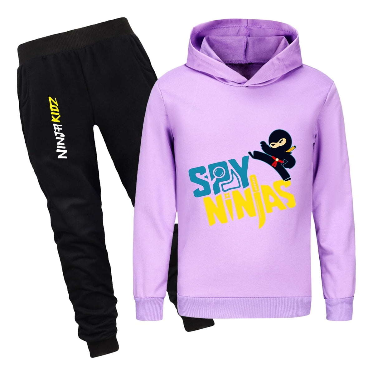 Boys Girls Ninja Kidz Set – 2-Piece Hoodie and Sweatpants for Kids ...