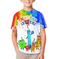 Boys Girls Number Cartoon Show Block T-Shirts 3D Graphic Shirts Kids ...