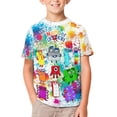 Boys Girls Number Cartoon Show Block T-Shirts 3D Graphic Shirts Kids ...