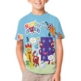 Boys Girls Number Cartoon Show Block T-Shirts 3D Graphic Shirts Kids ...