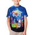 Boys Girls Number Cartoon Show Block T-Shirts 3D Graphic Shirts Kids ...
