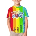Boys Girls Number Cartoon Show Block T-Shirts 3D Graphic Shirts Kids ...