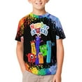 Boys Girls Number Cartoon Show Block T-Shirts 3D Graphic Shirts Kids ...